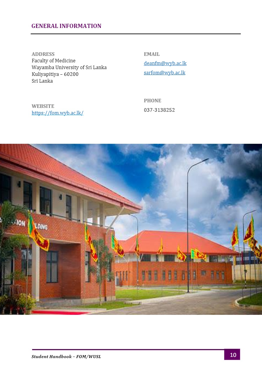 Faculty of Medicine – Wayamba University of Sri Lanka
