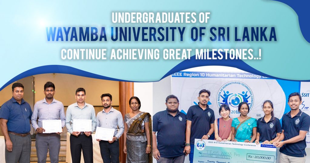 Undergraduates of Wayamba University continue achieving great ...