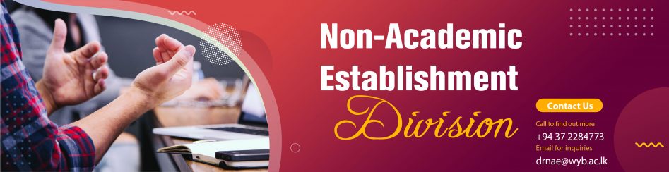 Non-Academic Establishment – Wayamba University of Sri Lanka
