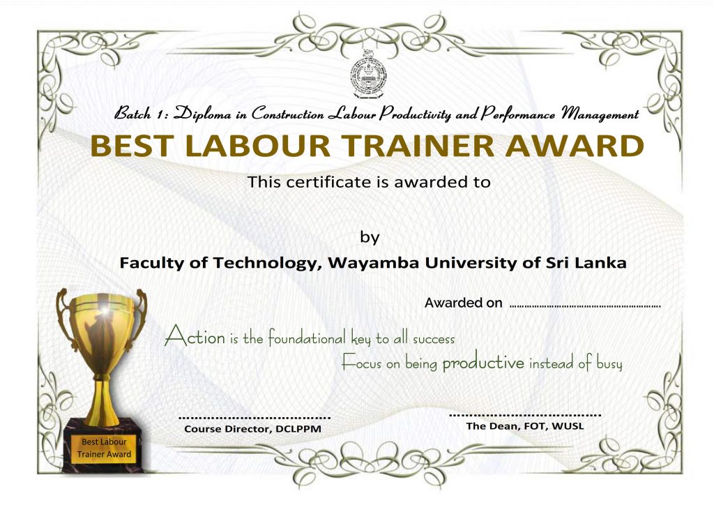 Special Awards – Wayamba University of Sri Lanka