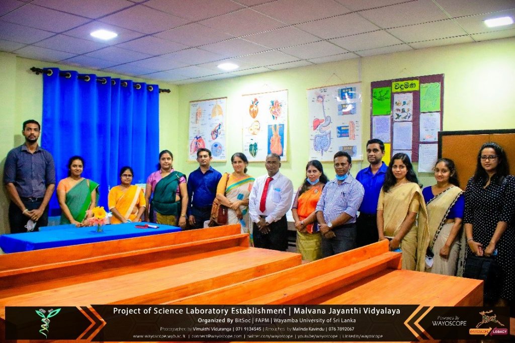 A New School Science Laboratory Established for the Students of Malwana ...