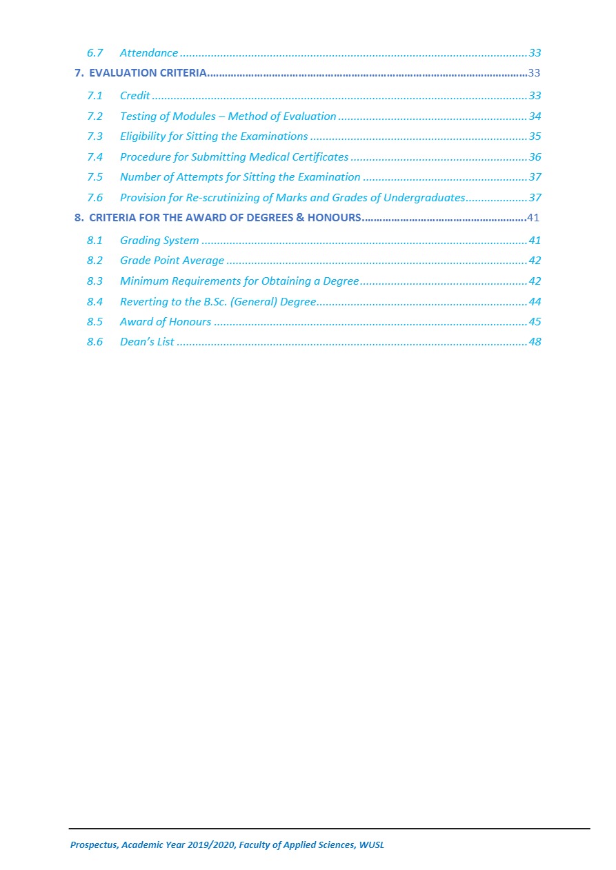 Faculty of Applied Sciences – Wayamba University of Sri Lanka